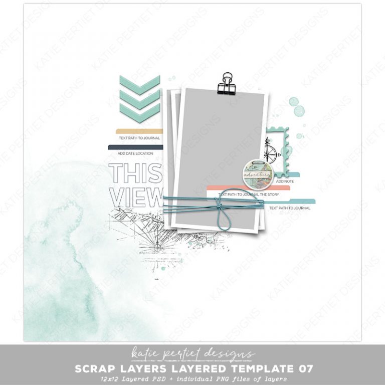 Scrap Layers Layered Template 07 - Katie Pertiet Designs