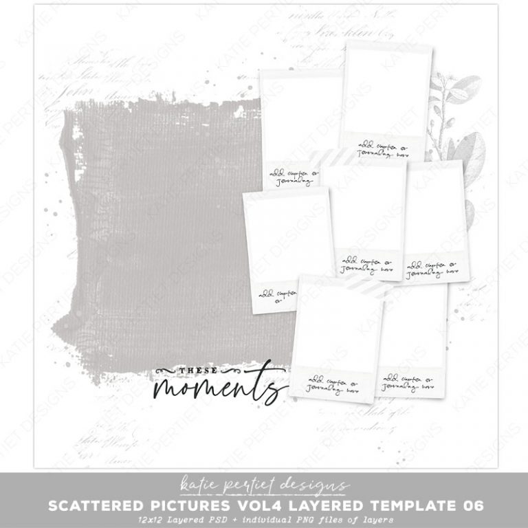 Scattered Pictures Vol. 04 Layered Template 06 - Katie Pertiet Designs
