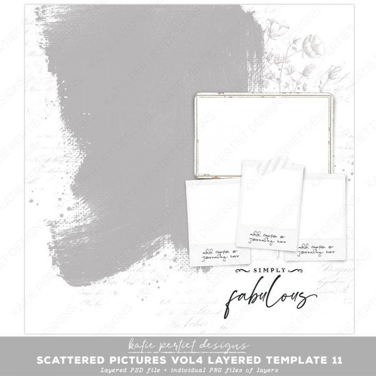 Scattered Pictures Vol. 04 Layered Template 11 - Katie Pertiet Designs