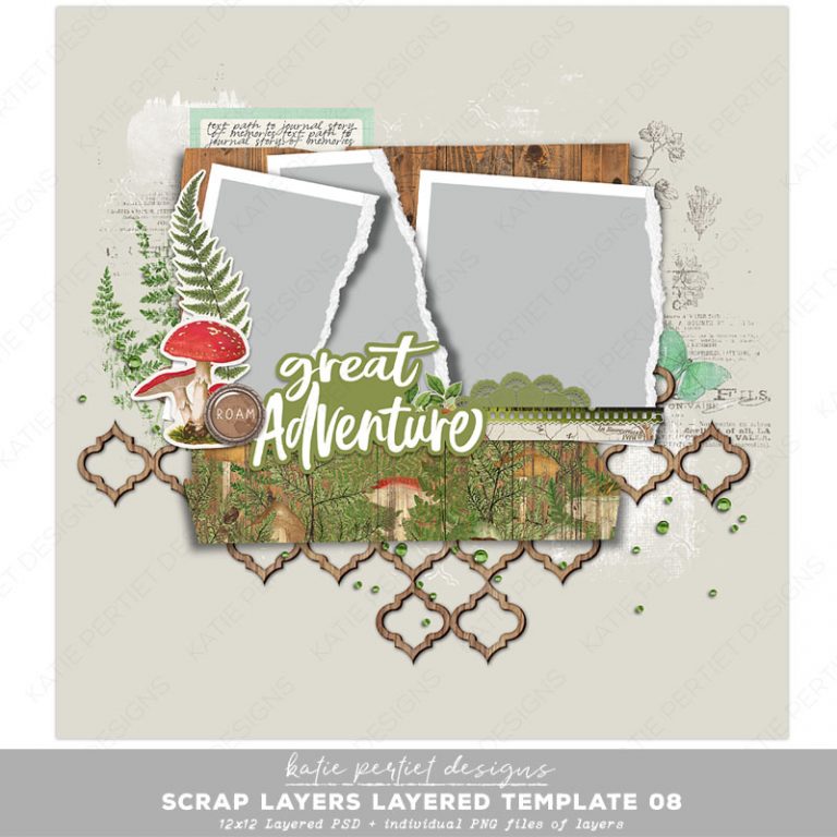 Scrap Layers Layered Template 08 - Katie Pertiet Designs