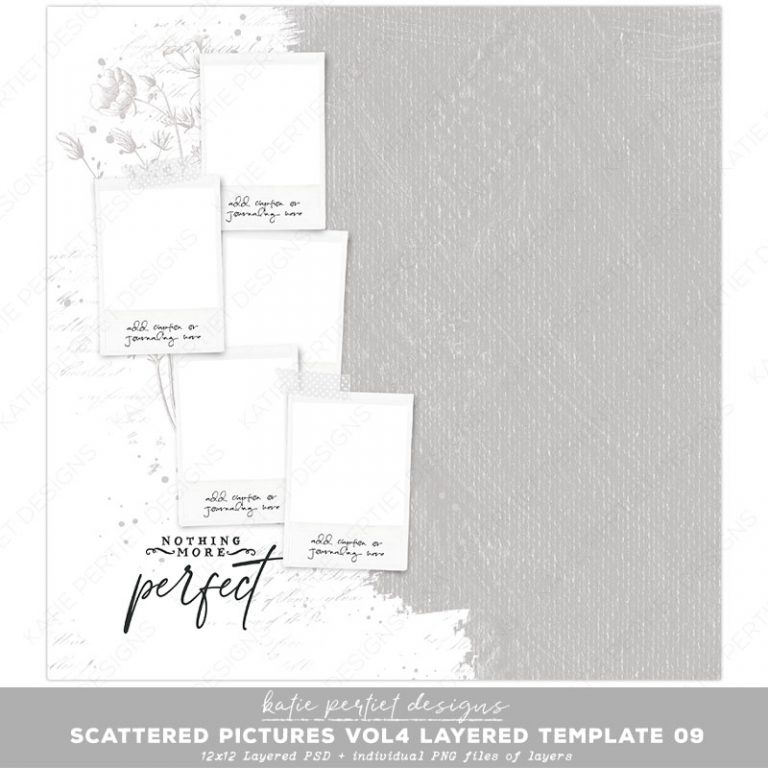 Scattered Pictures Vol. 04 Layered Template 09 - Katie Pertiet Designs
