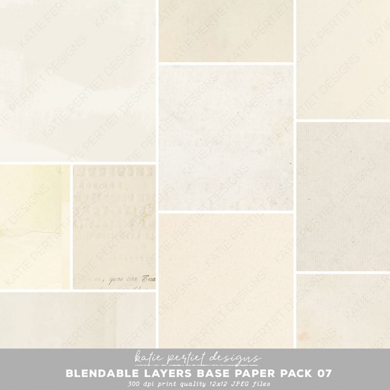Blendable Layers Base Paper Pack 07 - Katie Pertiet Designs