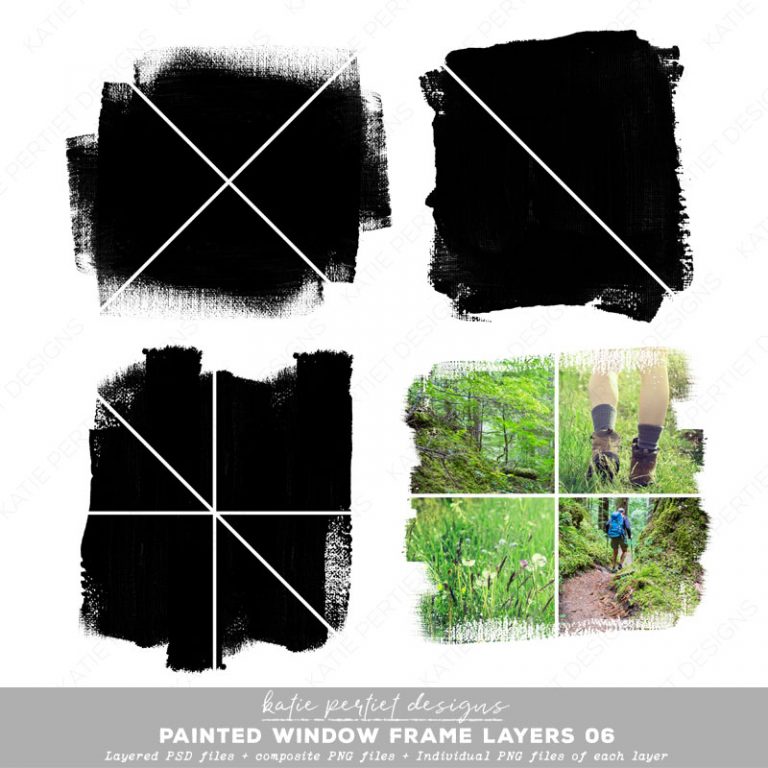 Painted Window Frame Layers 06 - Katie Pertiet Designs