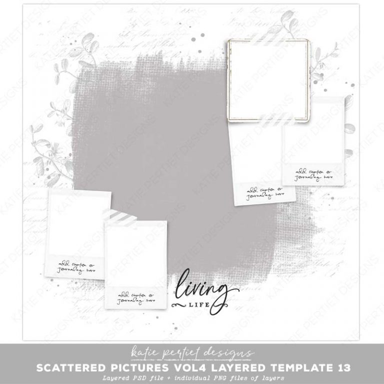 Scattered Pictures Vol. 04 Layered Template 13 - Katie Pertiet Designs