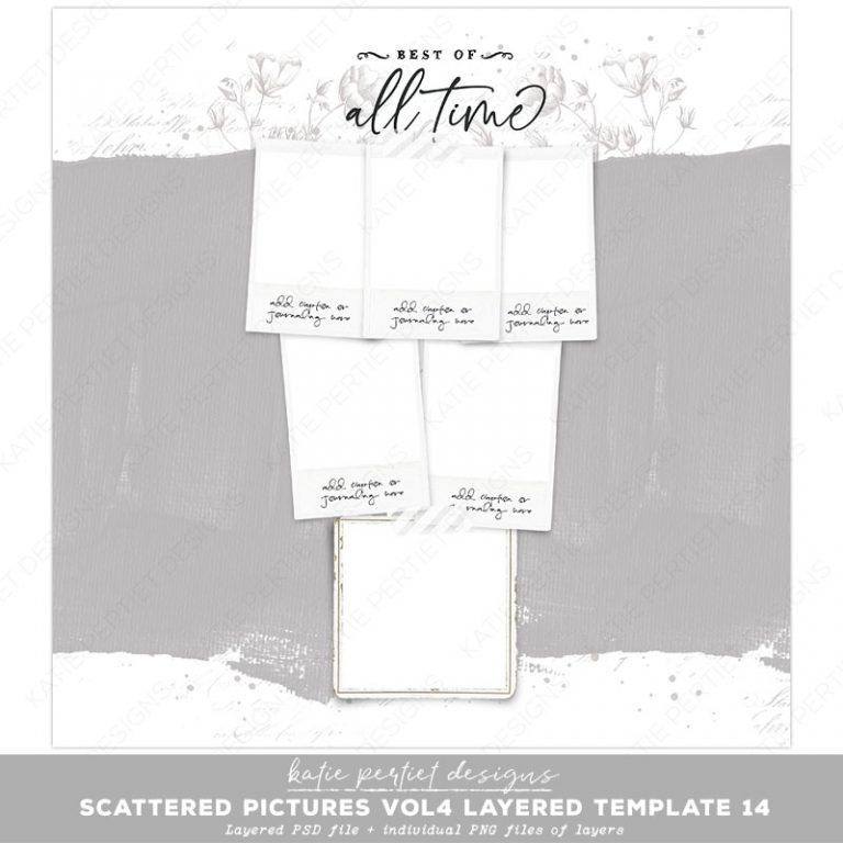 Scattered Pictures Vol. 04 Layered Template 14 - Katie Pertiet Designs