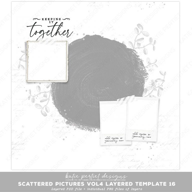 Scattered Pictures Vol. 04 Layered Template 16 - Katie Pertiet Designs