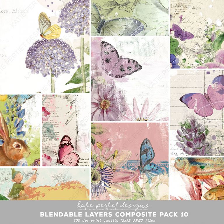 Blendable Layers Composite Paper Pack 10 - Katie Pertiet Designs
