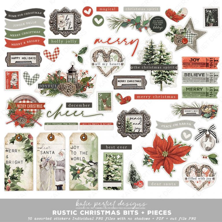Rustic Christmas Bits and Pieces - Katie Pertiet Designs