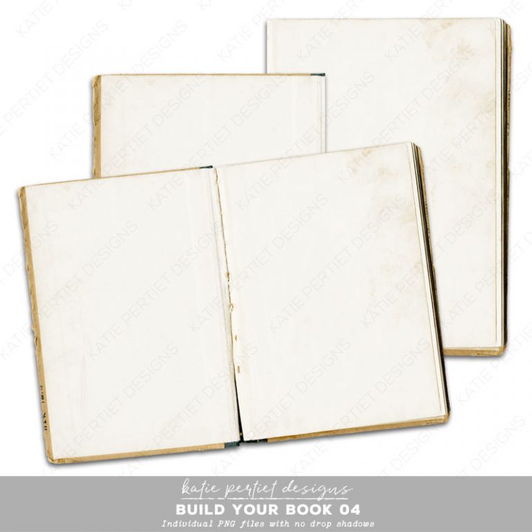 Story Book Pages Layered Template 08 - Katie Pertiet Designs