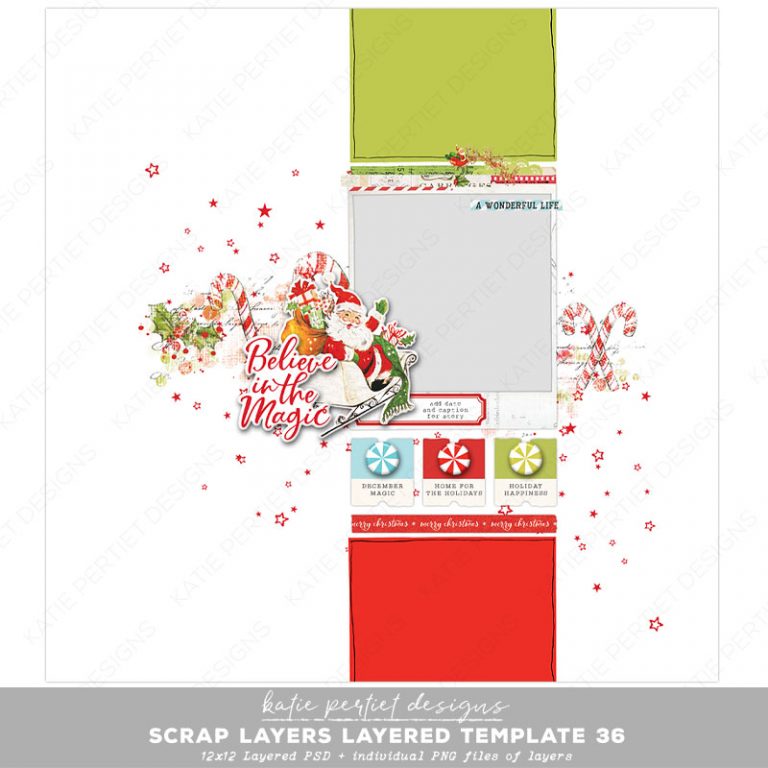 Scrap Layers Layered Template 36 - Katie Pertiet Designs