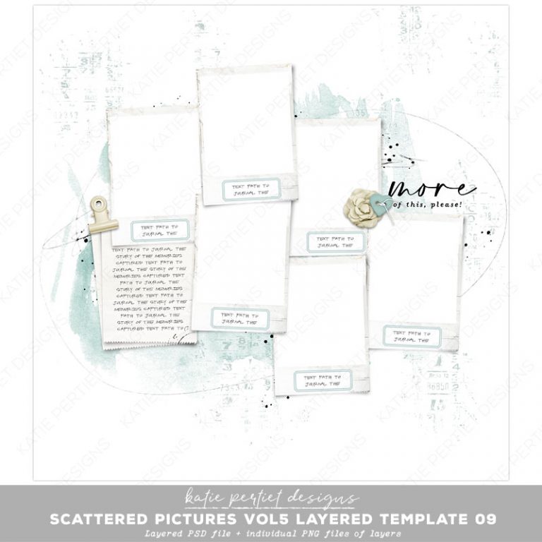 Scattered Pictures Vol. 05 Layered Template 09 - Katie Pertiet Designs