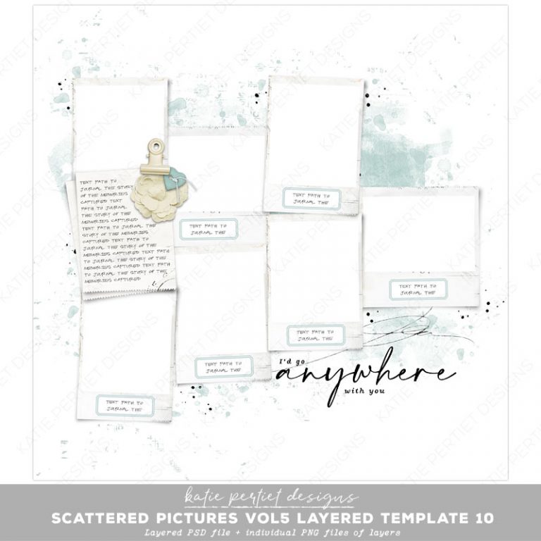 Scattered Pictures Vol. 05 Layered Template 10 - Katie Pertiet Designs