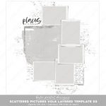 Scattered Pictures Vol. 06 Layered Template 03 - Katie Pertiet Designs