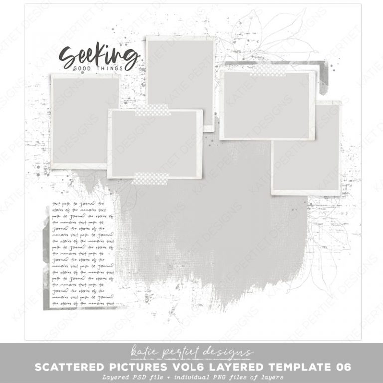 Scattered Pictures Vol. 06 Layered Template 06 - Katie Pertiet Designs