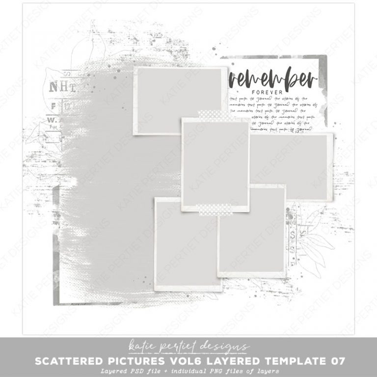 Scattered Pictures Vol. 06 Layered Template 07 - Katie Pertiet Designs