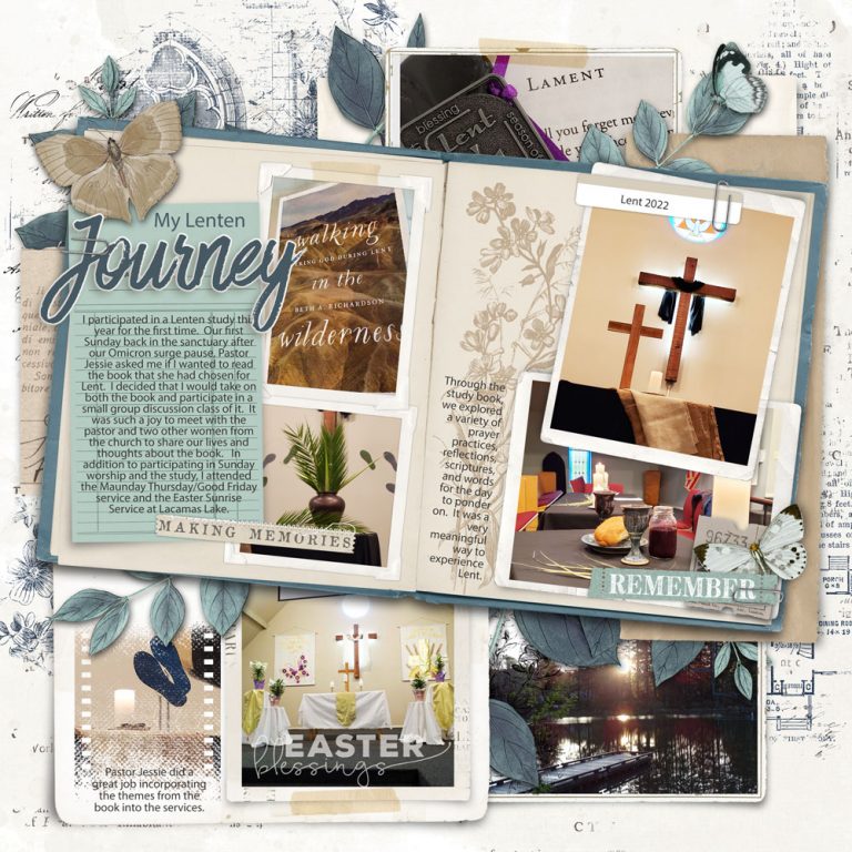 Story Book Pages Layered Template 06 - Katie Pertiet Designs