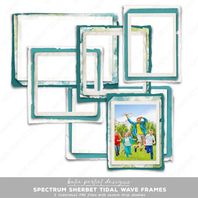 Spectrum | Sherbet Tidal Wave Photo Frames - Katie Pertiet Designs