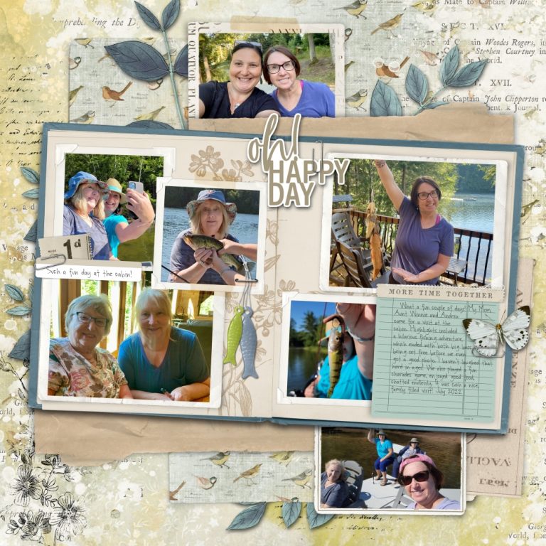 Story Book Pages Layered Template 08 - Katie Pertiet Designs