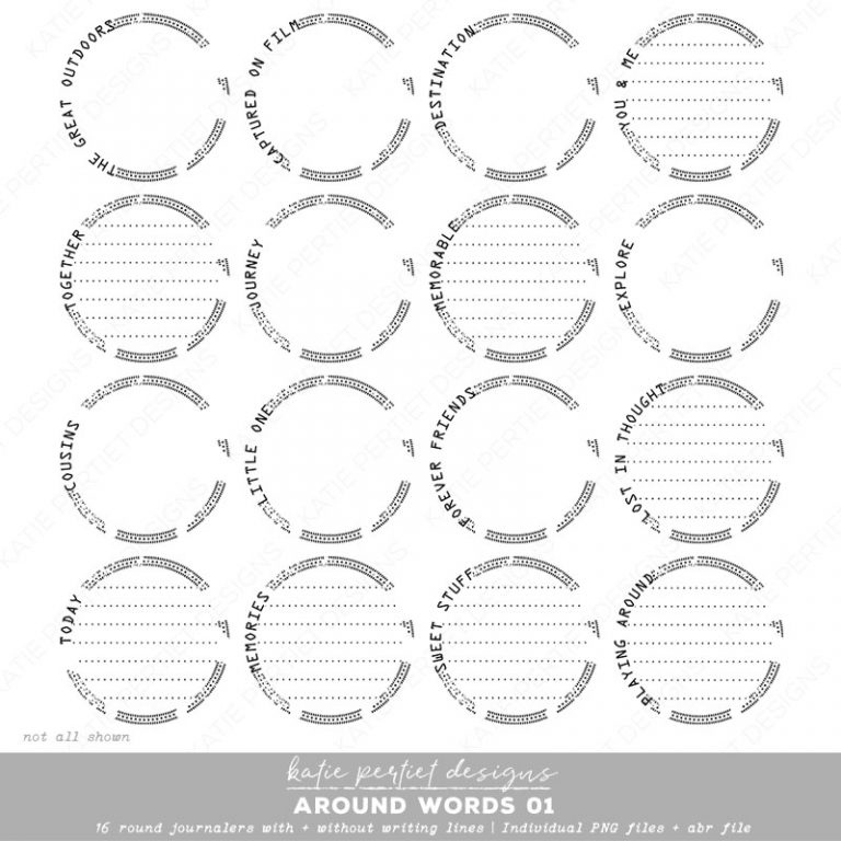 Around Words 01 - Katie Pertiet Designs