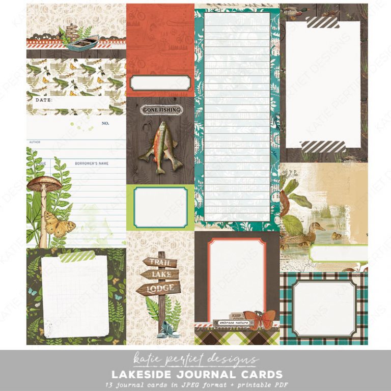 Lakeside Journal Cards - Katie Pertiet Designs