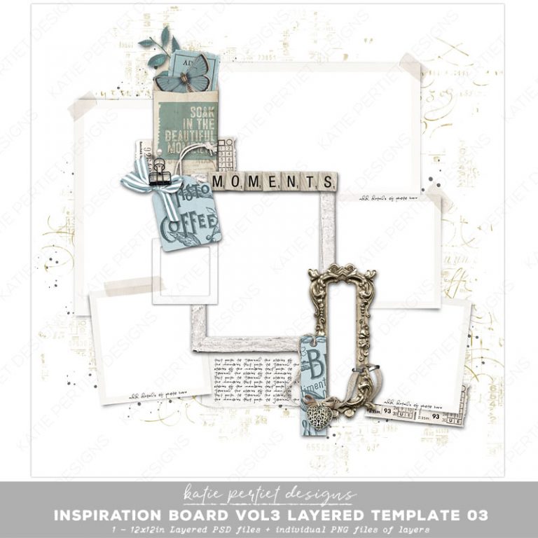 Inspiration Board Vol. 03 Layered Template 03 - Katie Pertiet Designs