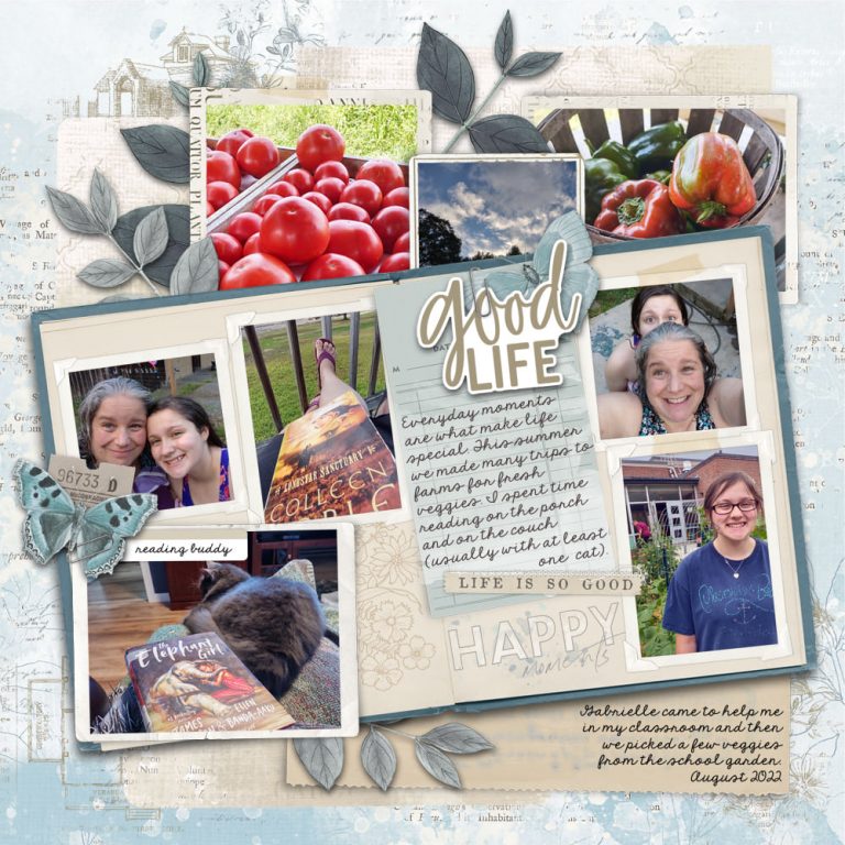 Story Book Pages Layered Template 10 - Katie Pertiet Designs