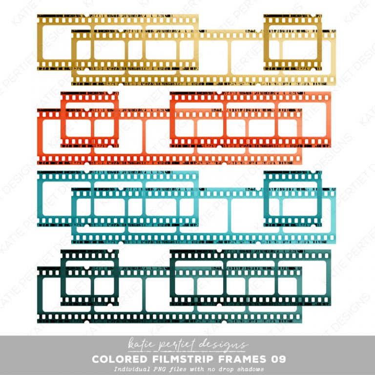 Colored Filmstrip Frames 09 - Katie Pertiet Designs