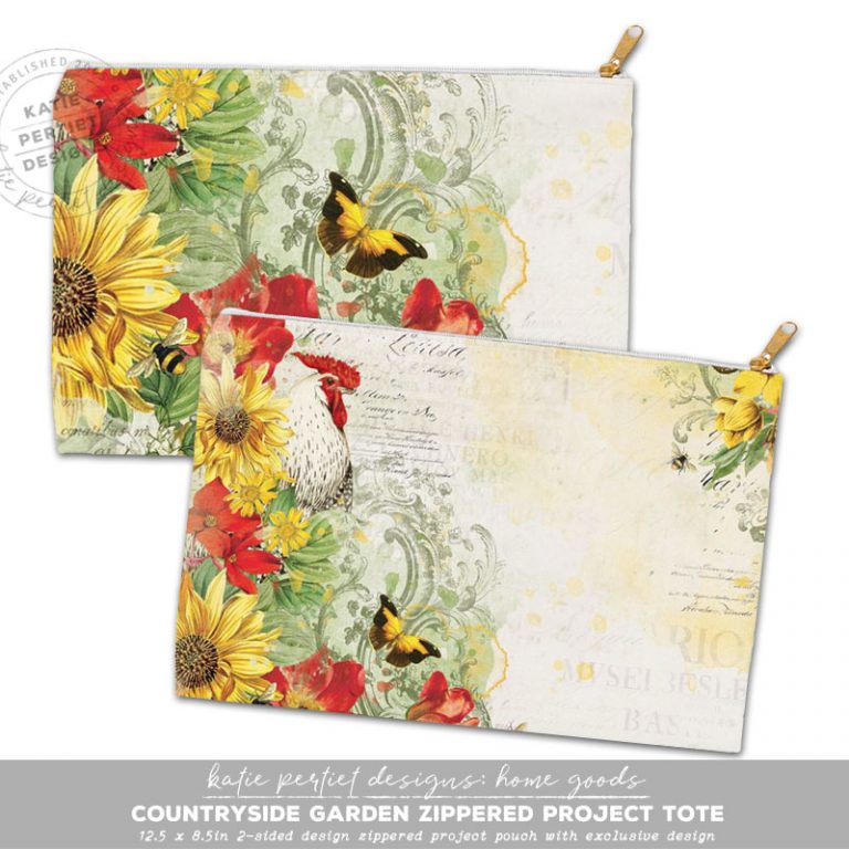 Countryside Garden Project Tote - Katie Pertiet Designs