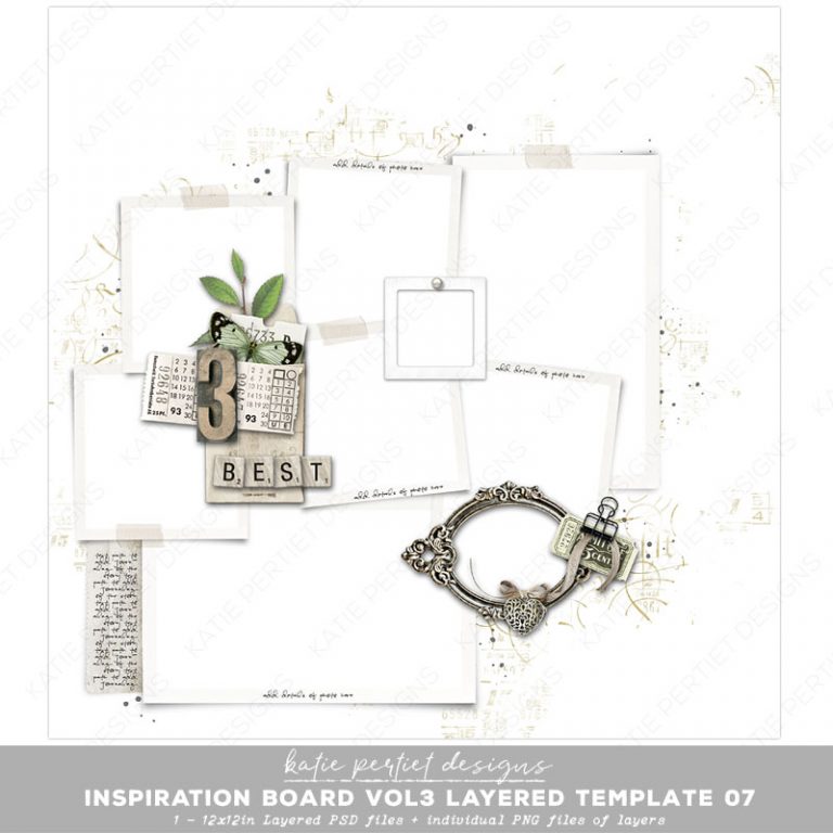 Inspiration Board Vol. 03 Layered Template 07 - Katie Pertiet Designs