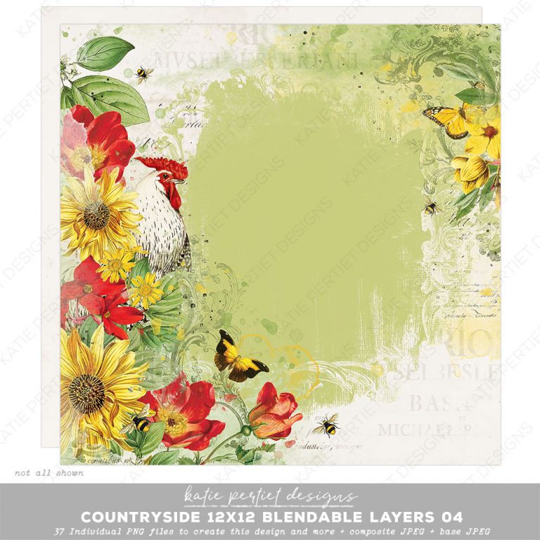 Vintage Artistry Countryside 12×12 Blendable Layers 02 - Katie Pertiet ...