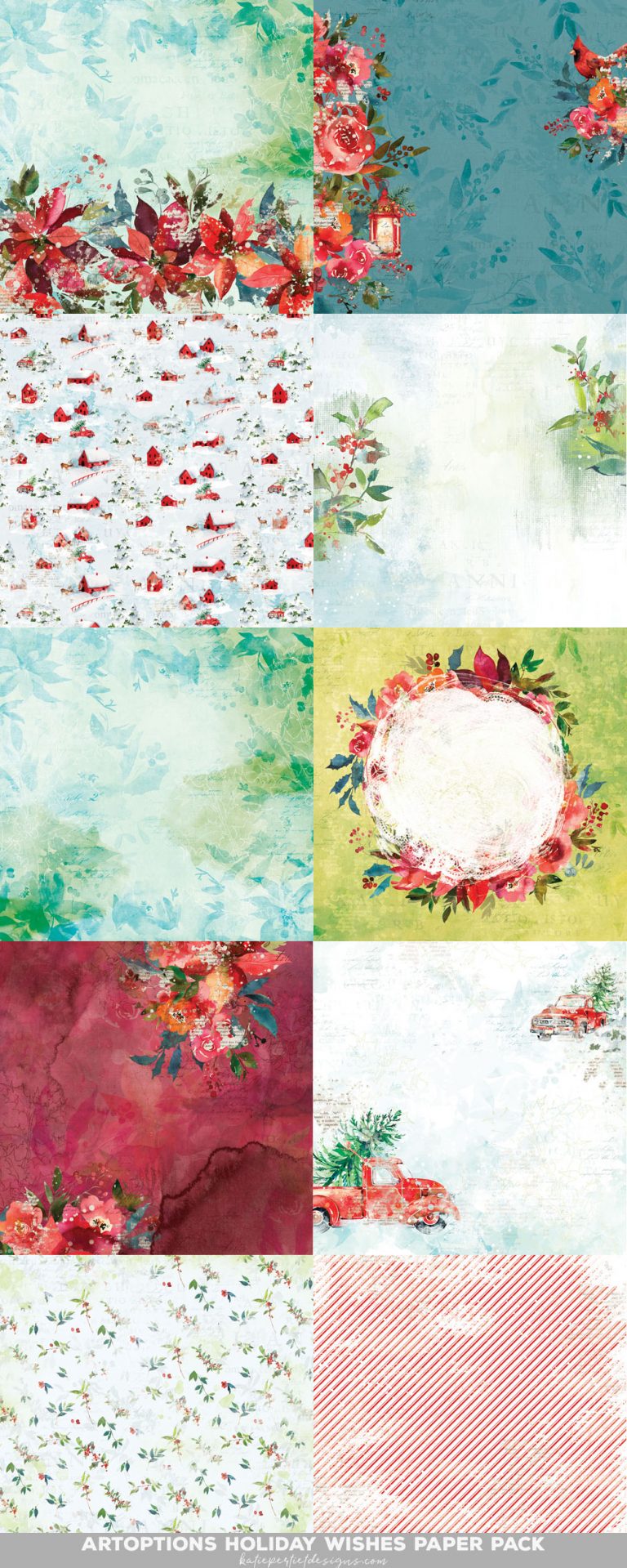 ARToptions Holiday Wishes Scrapbooking Bundle - Katie Pertiet Designs