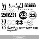 Hello 2023 Stamp Pack - Katie Pertiet Designs