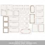 Color Swatch Toast Scrapbooking Bundle - Katie Pertiet Designs