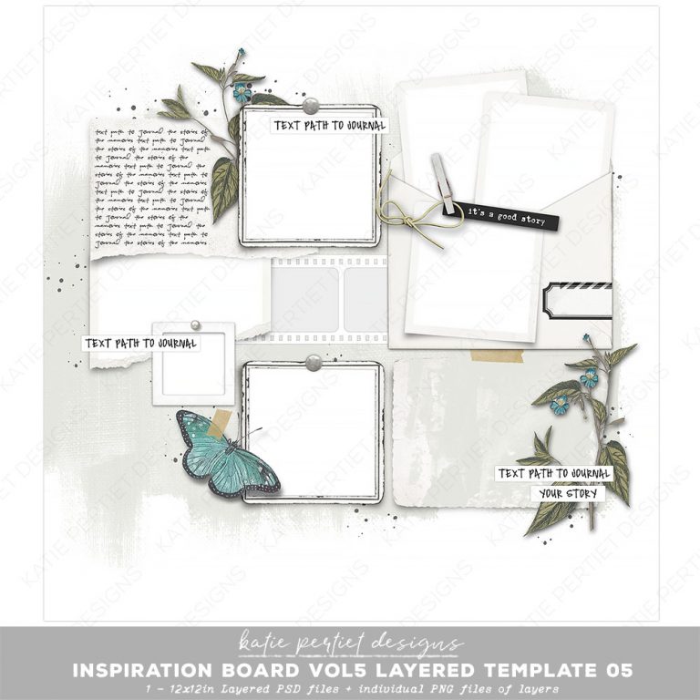 Inspiration Board Vol. 05 Layered Template 05 - Katie Pertiet Designs
