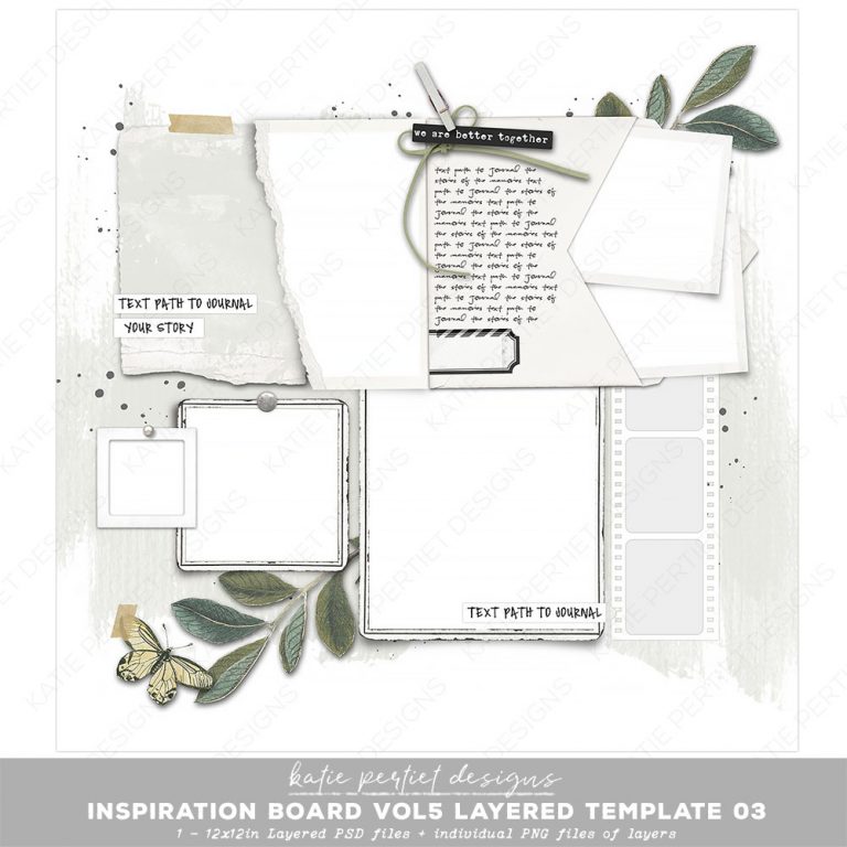 Inspiration Board Vol. 05 Layered Template 03 - Katie Pertiet Designs
