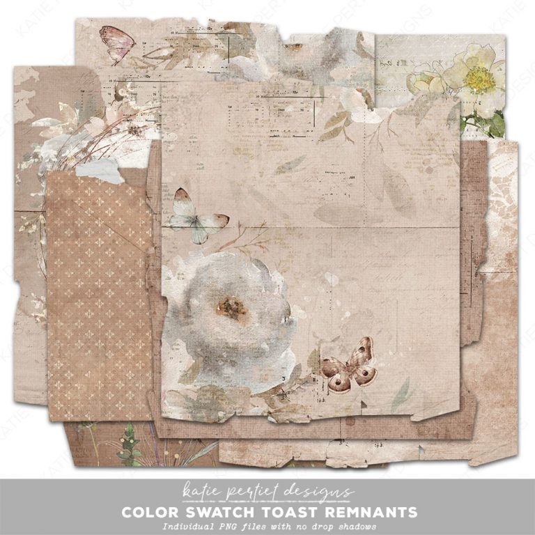 Color Swatch Toast Collage Sheets - Katie Pertiet Designs