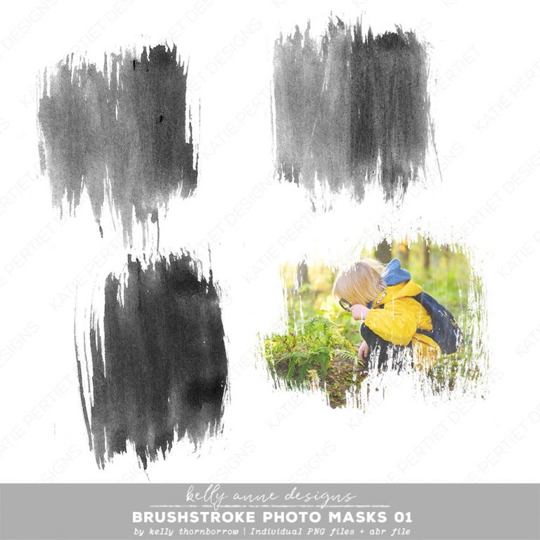 Brushstroke Photo Masks 02 - Katie Pertiet Designs