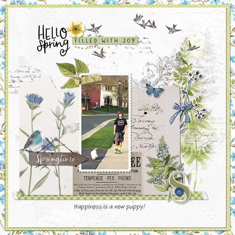 Curated Team Favorites Springtime Scrapbook Kit - Katie Pertiet Designs
