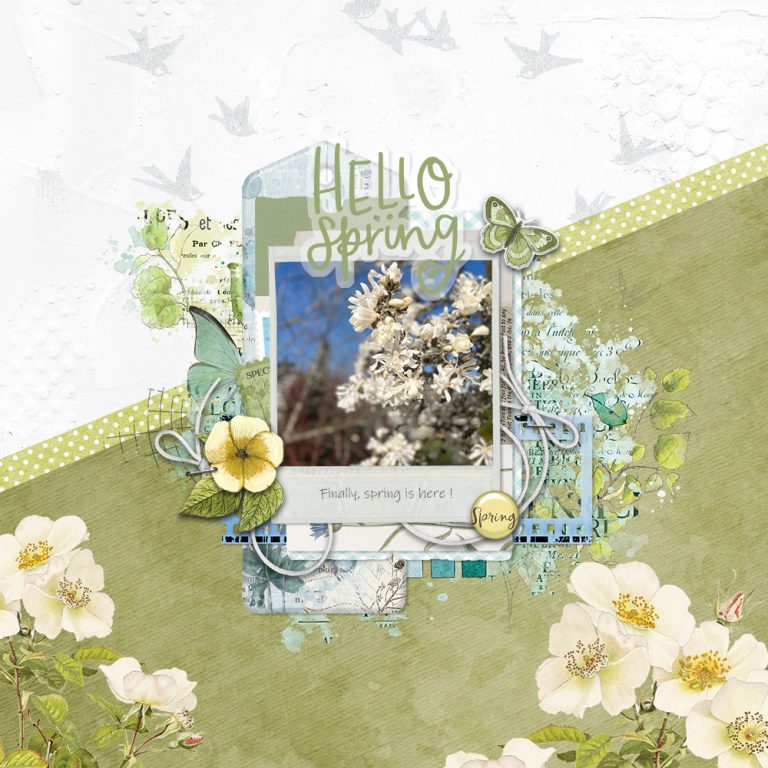 Curated Team Favorites Springtime Scrapbook Kit - Katie Pertiet Designs