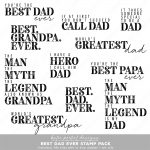 Best Dad Ever Stamp Pack - Katie Pertiet Designs