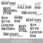 Best Dad Ever Stamp Pack - Katie Pertiet Designs