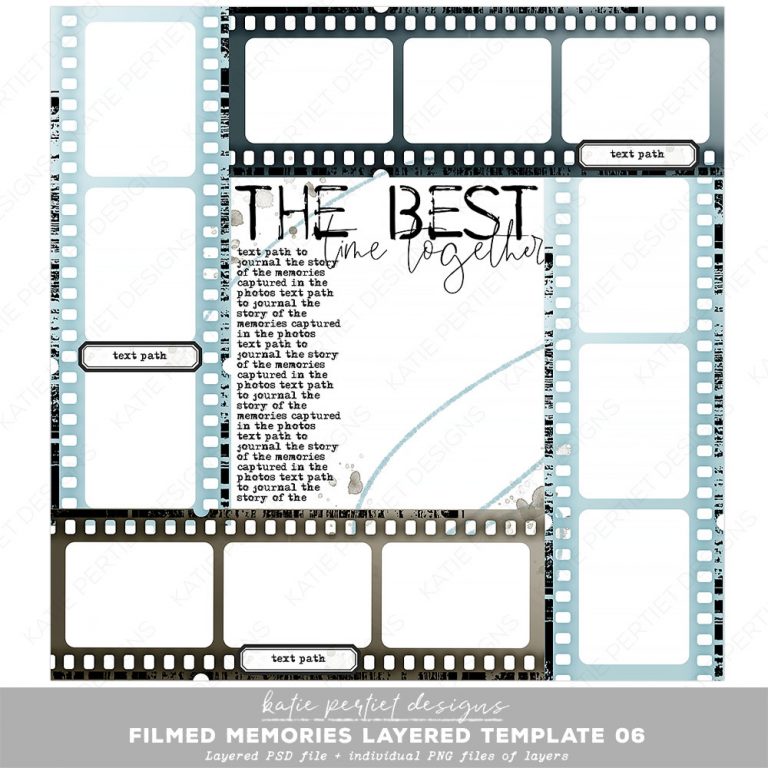 Filmed Memories Layered Template 06 - Katie Pertiet Designs