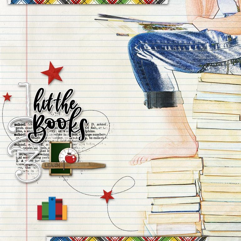 Curated Team Favorites School Scrapbook Kit - Katie Pertiet Designs