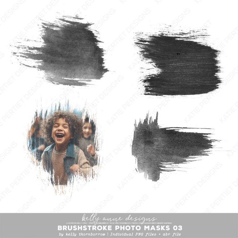 Brushstroke Photo Masks 03 - Katie Pertiet Designs
