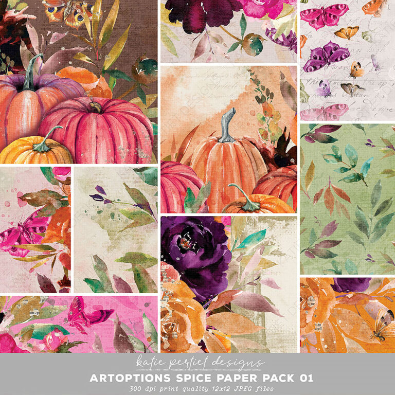 ARToptions Spice Paper Pack 01 - Katie Pertiet Designs