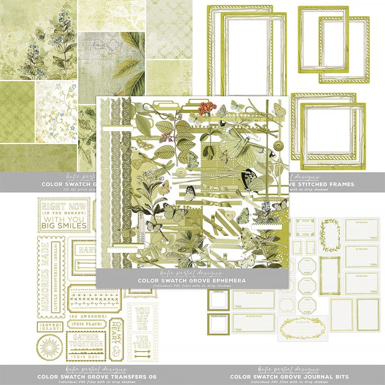 Color Swatch Grove Scrapbook Bundle - Katie Pertiet Designs