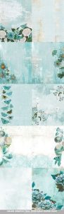 Color Swatch Teal Printable Paper Pack - Katie Pertiet Designs