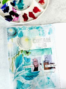 Color Swatch Teal Junk Journal Pages - Katie Pertiet Designs