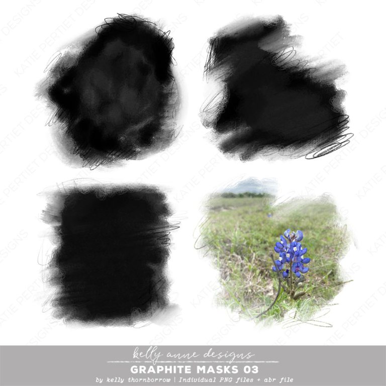 Graphite Masks 03 - Katie Pertiet Designs