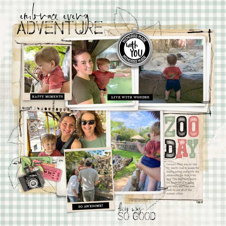 Taped Together MultiPhoto Layered Template 03 - Katie Pertiet Designs